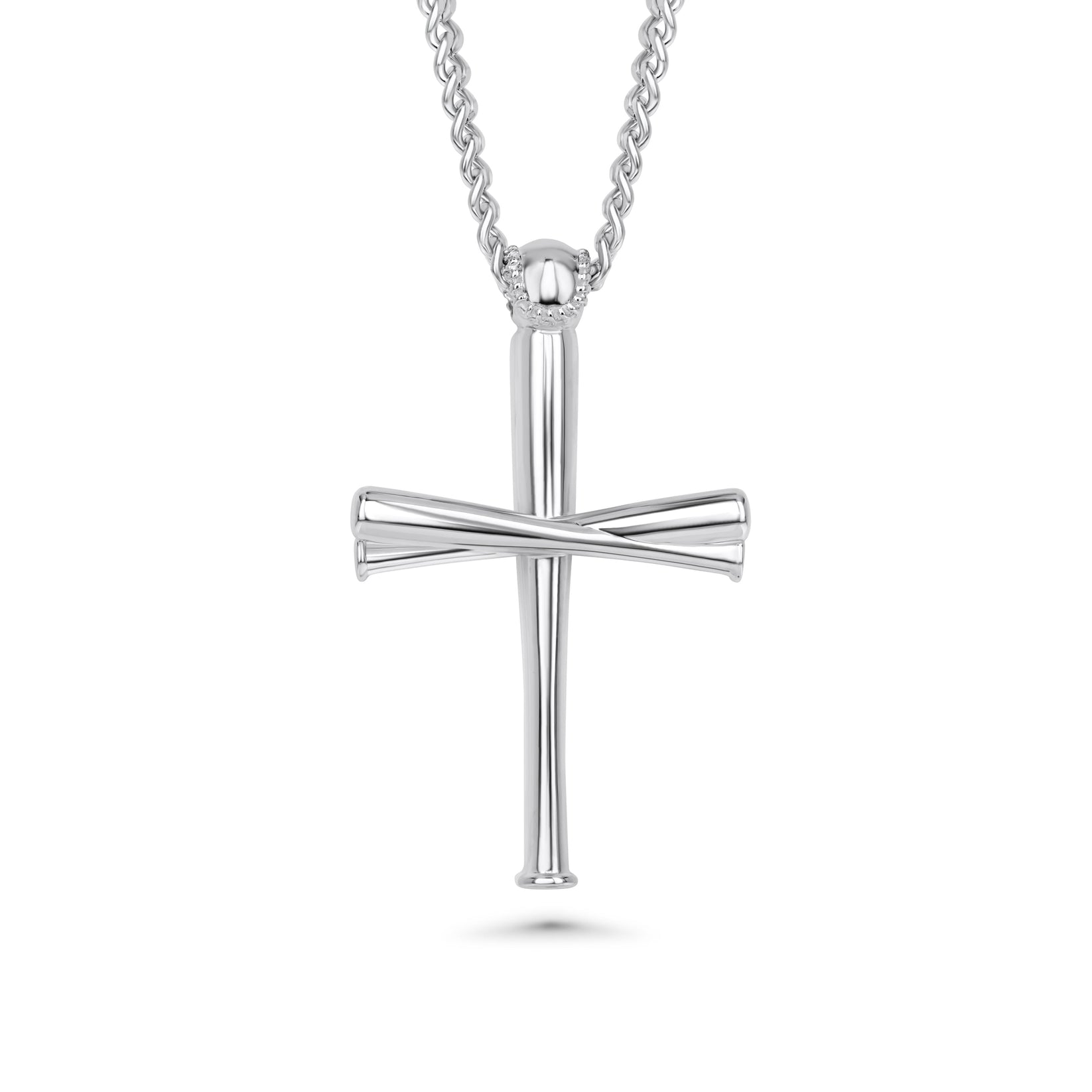2.0 Baseball Bat Cross Necklace – All In Faith
