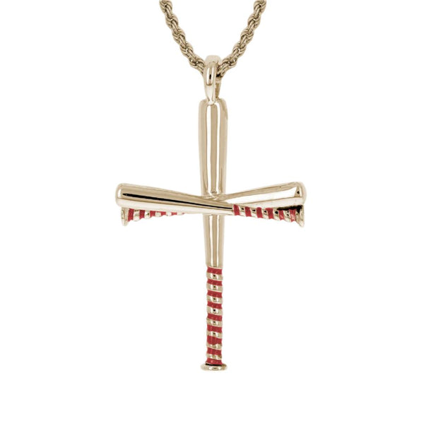Color Grip Baseball Bat Cross Necklace – All In Faith